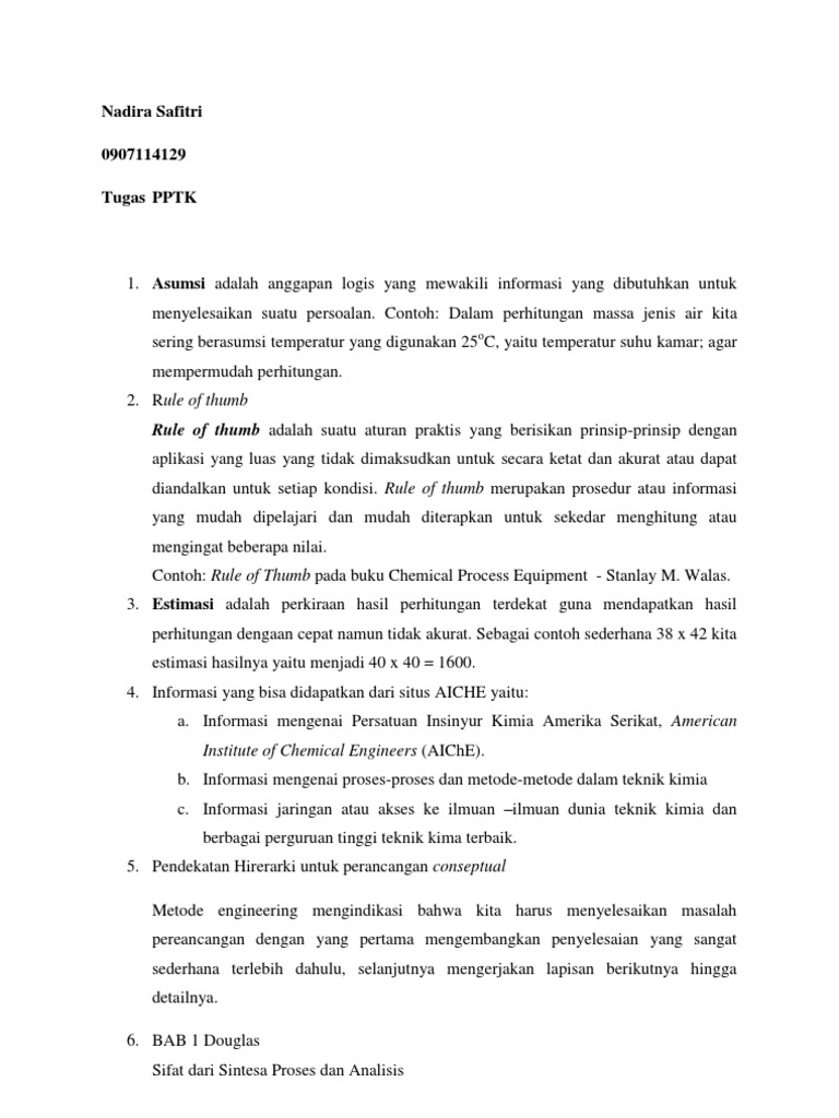 Definisi dan Aplikasi Rule of Thumb | PDF