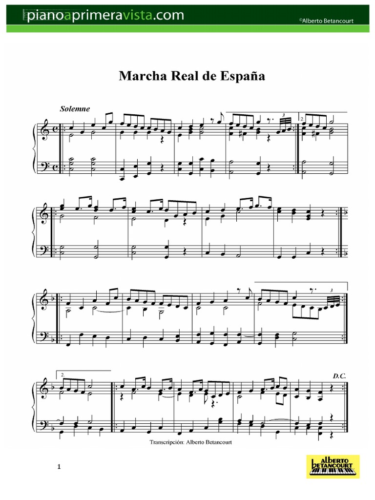 Marcha Real de España | PDF