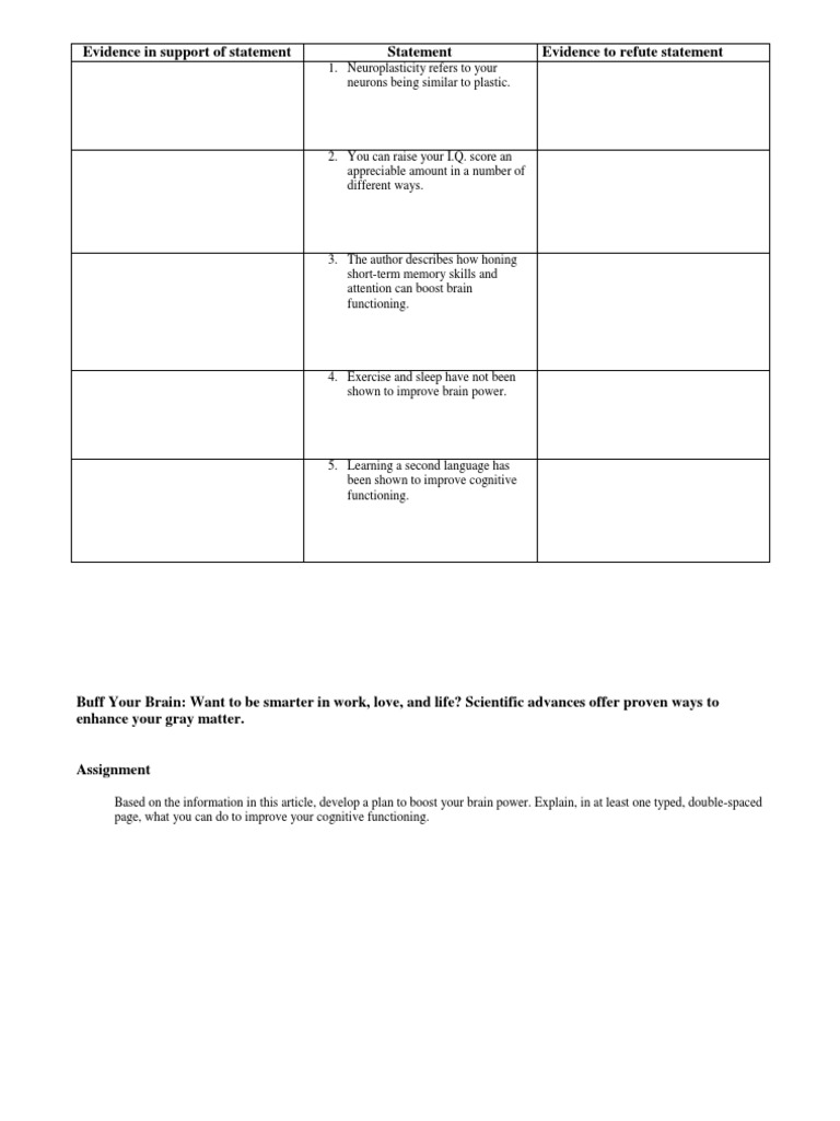 Boost Your Brain Power: Proven Strategies | PDF