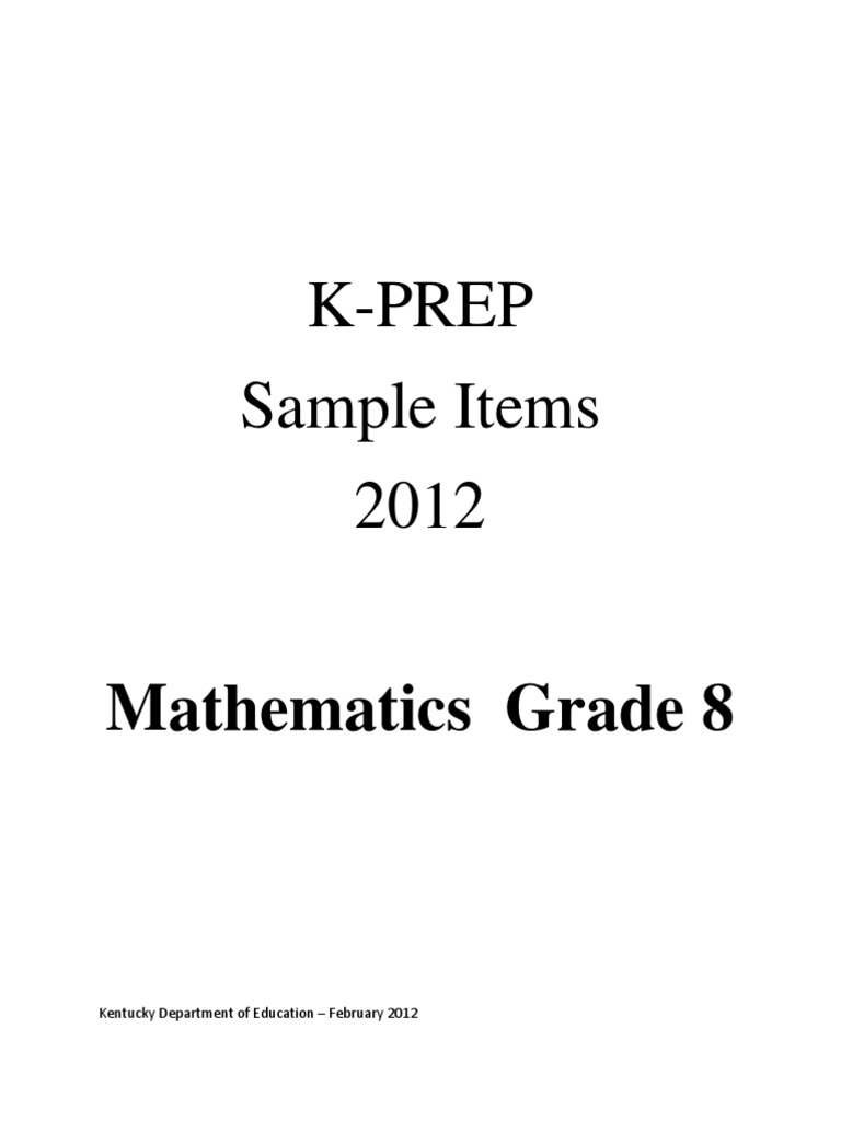 Grade 8 - Math Assessment | PDF