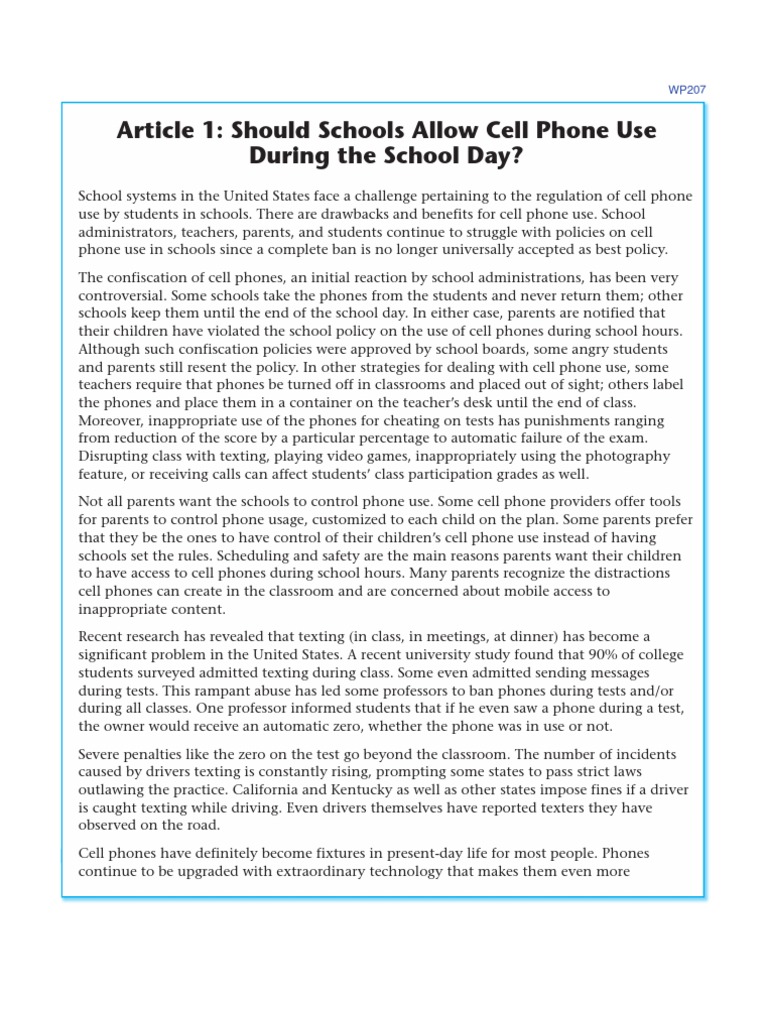 Grade 11 - Passage-Based Argumentative Writing Assessment | PDF | Text ...