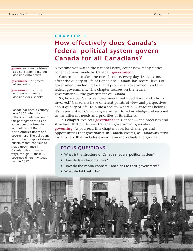 Issues in Canada CH 1 Textbook | PDF | Supreme Courts | House Of ...