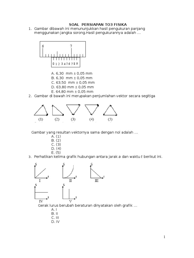 Soal Persiapan To3 Fisika | PDF