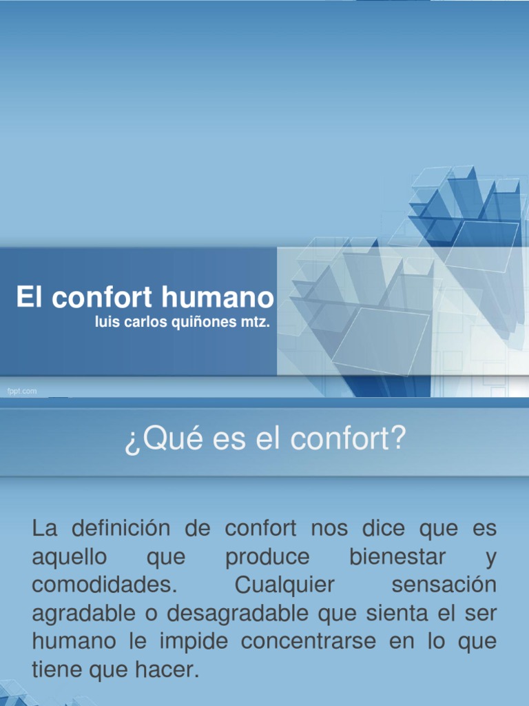 El Confort Humano | PDF | Naturaleza | Science