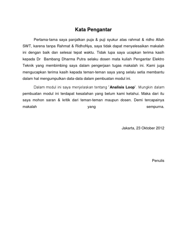 Kata Pengantar Modul | PDF