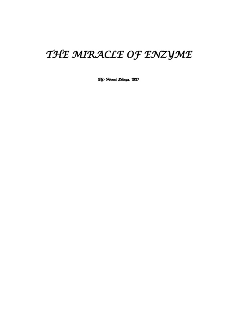 The Miracle of Enzyme | PDF