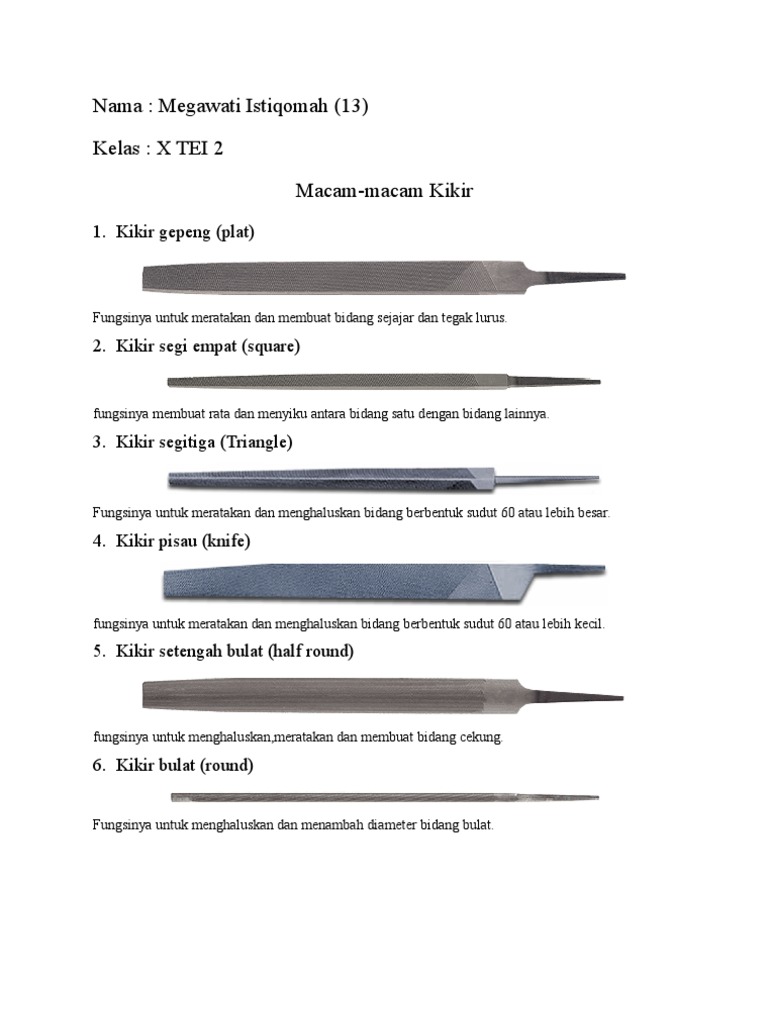 Macam-Macam Kikir | PDF