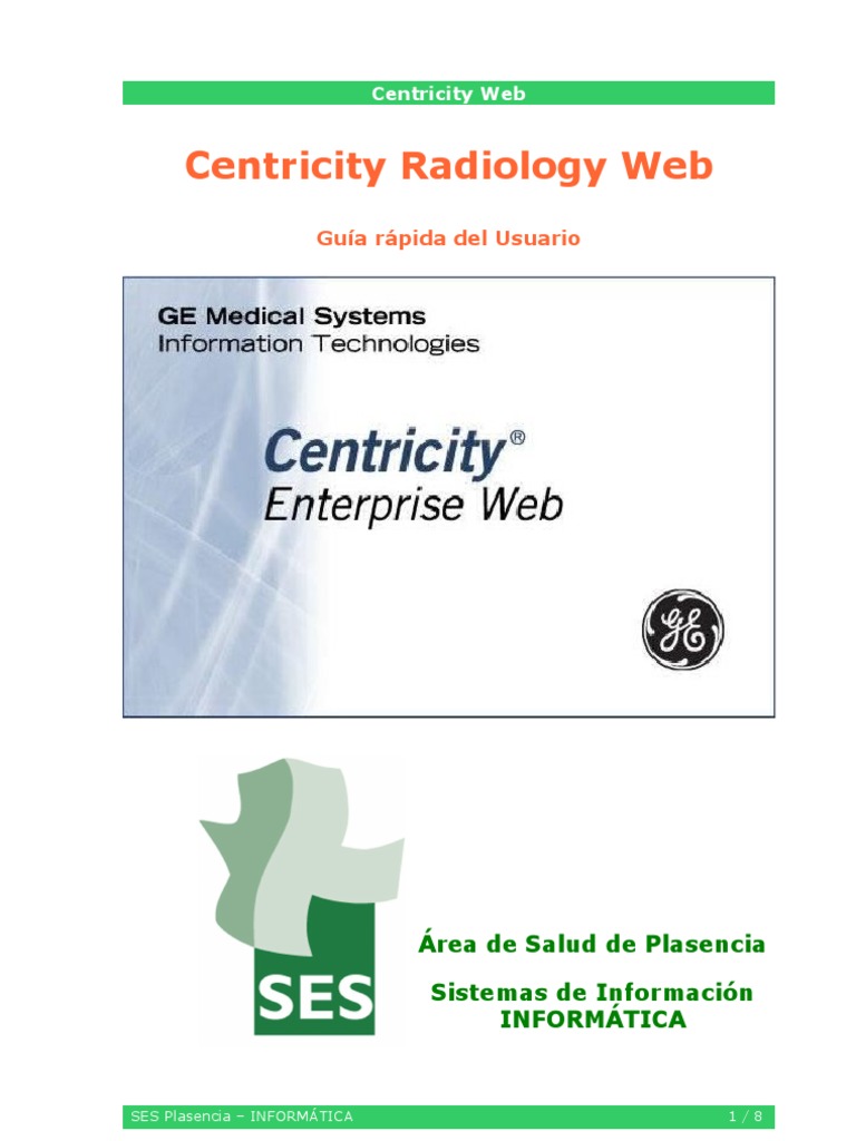 Centricity Web Guia Rapida | PDF | Point and Click | Red mundial