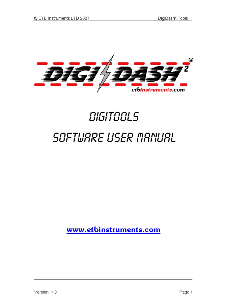 DigiTools Analysis Software Manual | PDF | Transmission (Mechanics ...