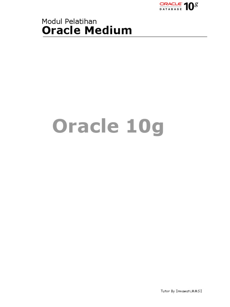 Modul Oracle Basic | PDF