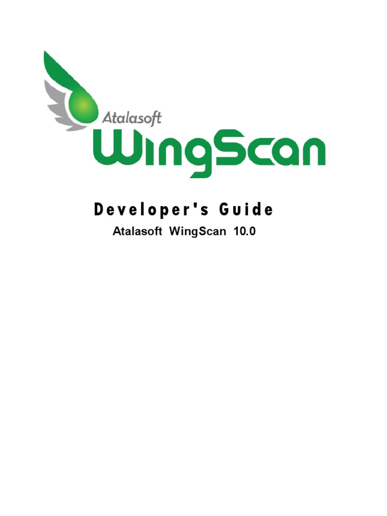 WingScan Developers Guide | PDF | Share Point | World Wide Web