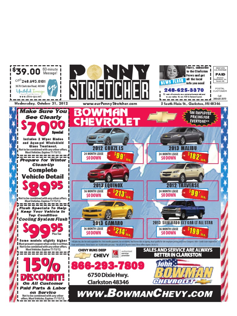 Penny Stretcher 10/31/2012 | PDF | Stuffing | Chevrolet