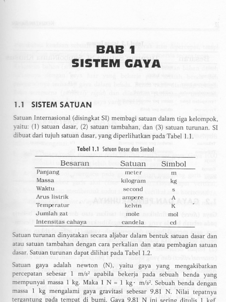 Satuan Gaya | PDF | Sains & Matematika | Teknologi & Rekayasa
