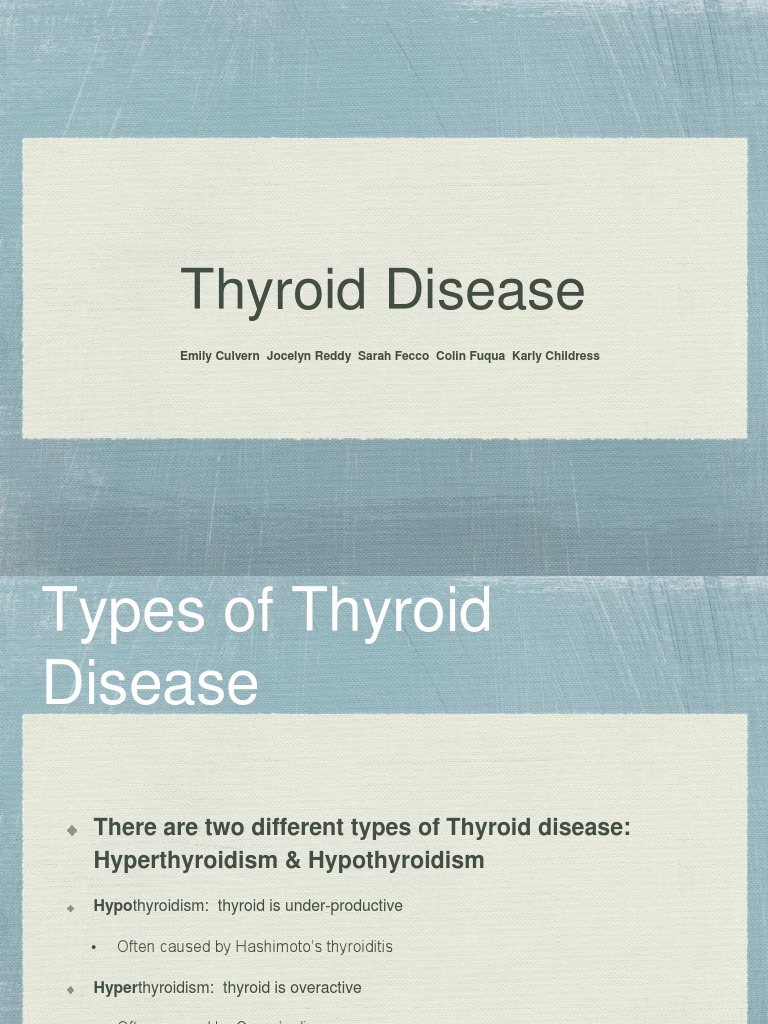 Presentation (Final) | PDF | Hyperthyroidism | Thyroid Disease