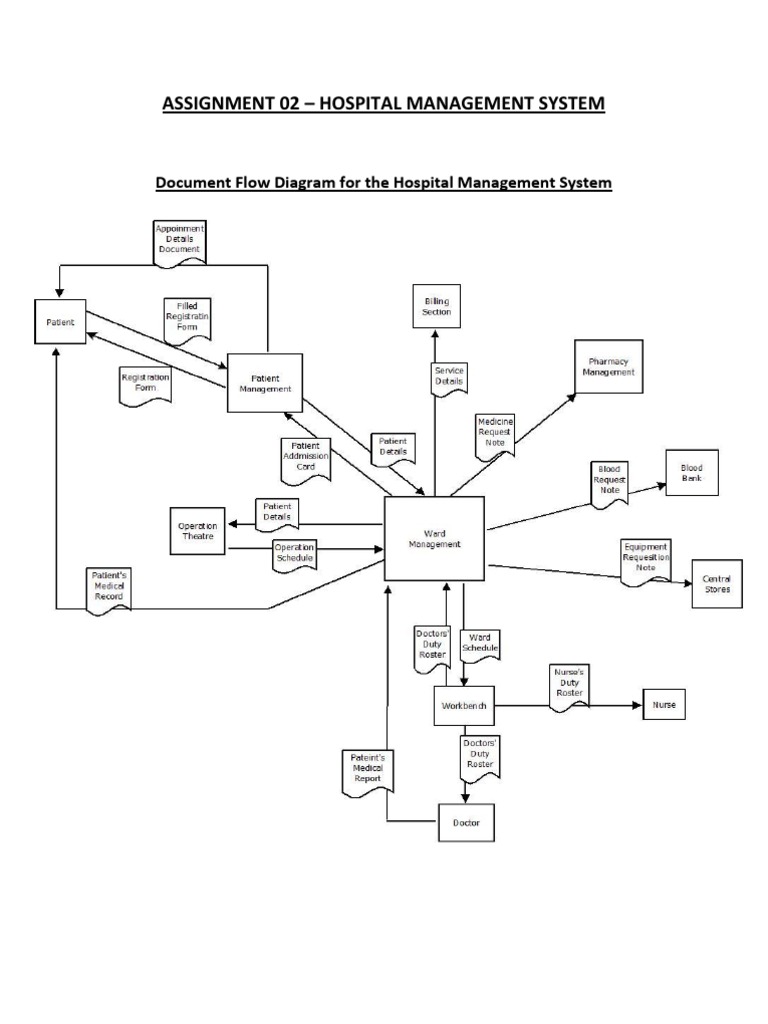 Hospital Management System DFD Overview | PDF | Finance & Money ...
