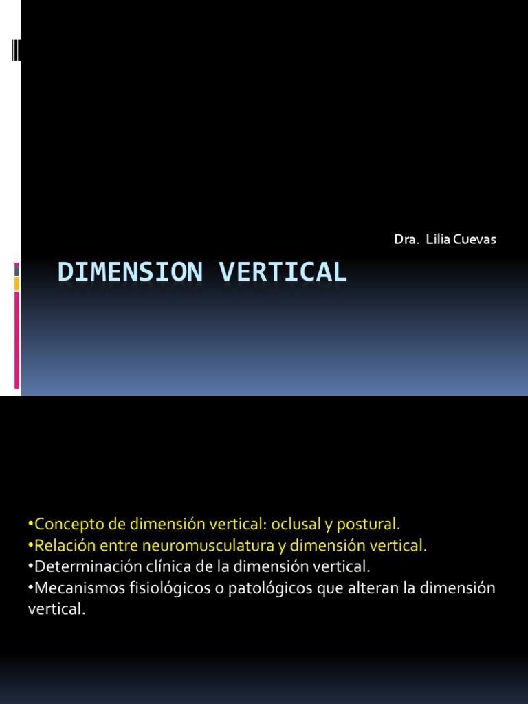 Dimension Vertical | PDF | Contracción muscular | Músculo