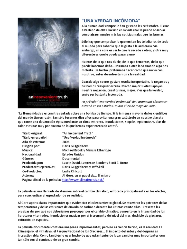 Inconvenient Truth Charts 2 | PDF | Al Gore | Coche