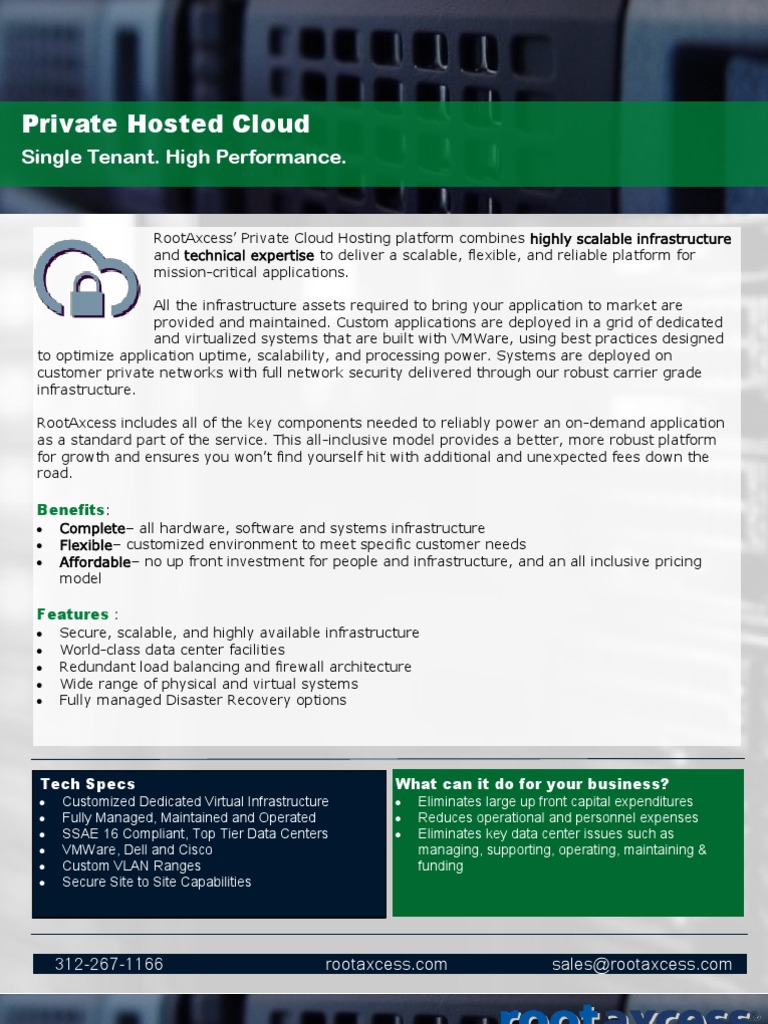 Private Cloud Brochure | PDF | Data Center | Cloud Computing