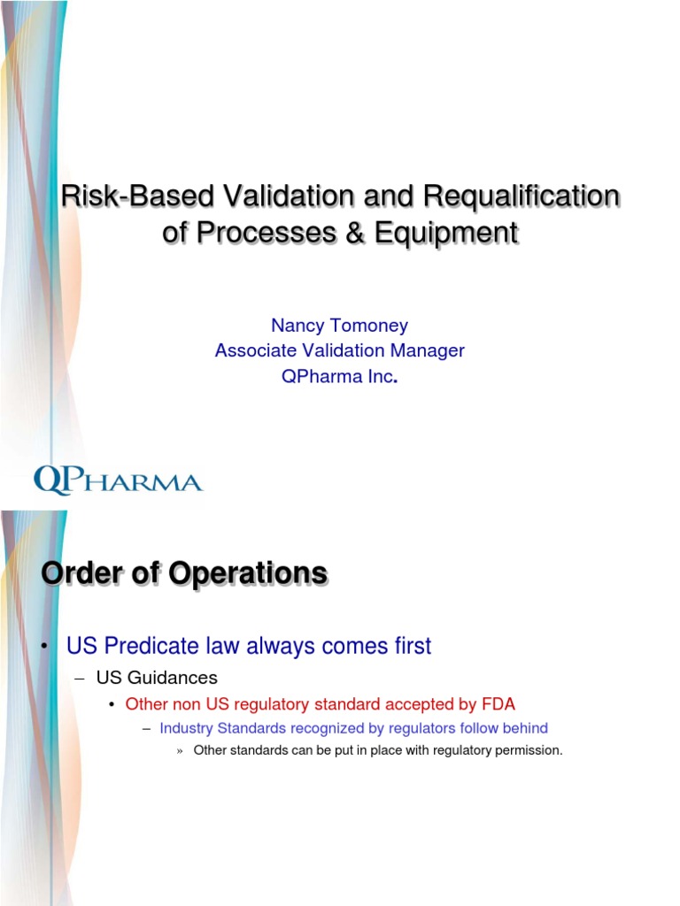 Risk-Based Equipment Requalification in Pharma | PDF | Verification And ...