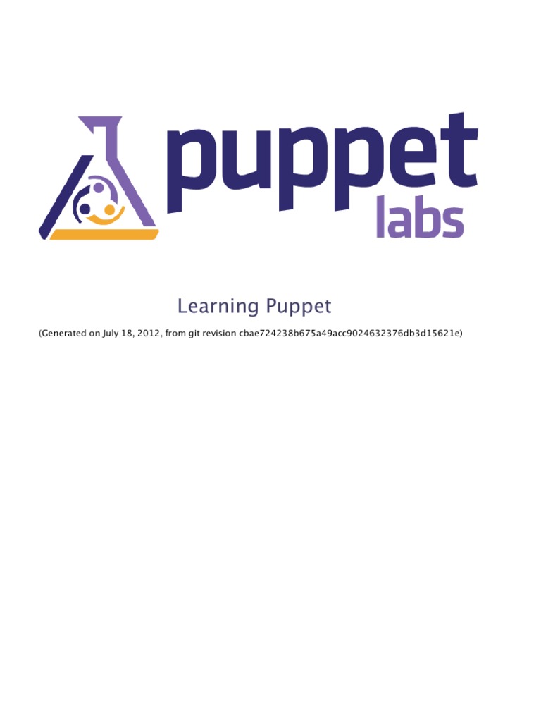 Learning Puppet: (Generated On July 18, 2012, From Git Revision ...