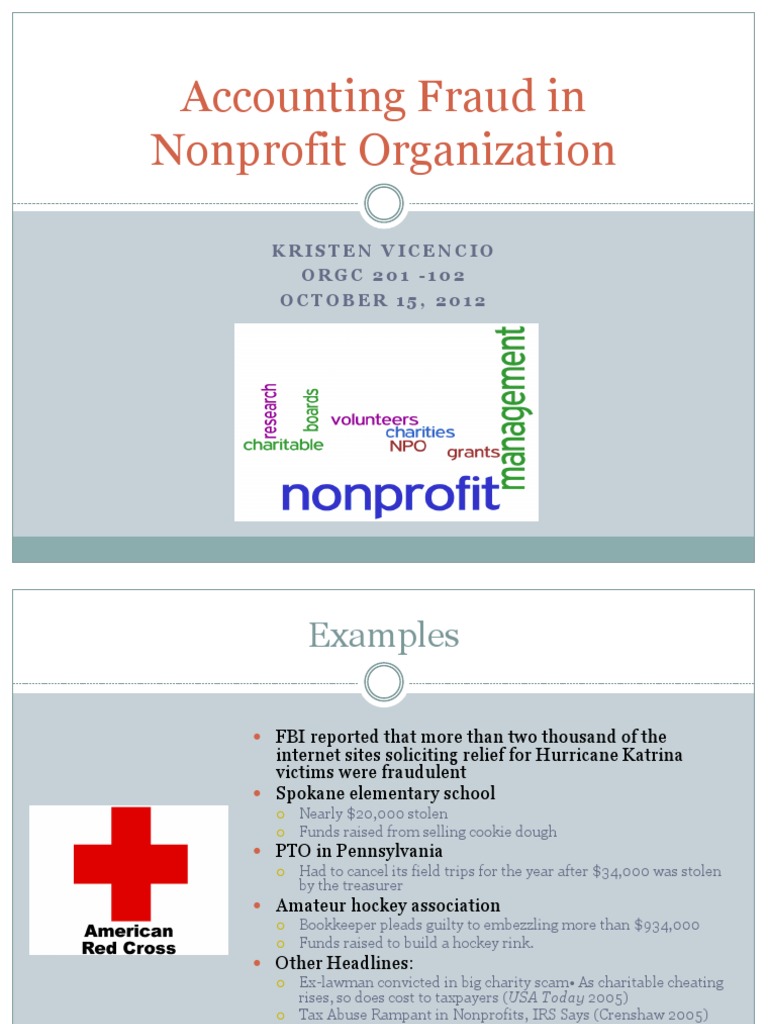 Informative Speech 1 | PDF | Fraud | Nonprofit Organization