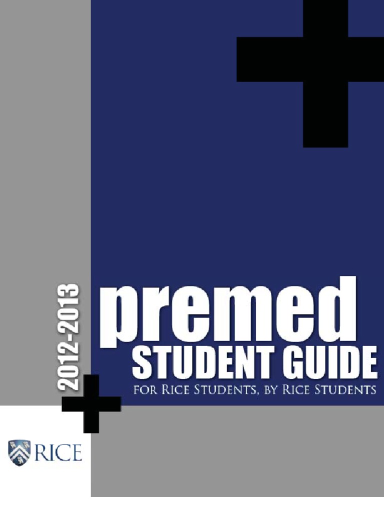 Rice Premed Student Guide 2012 | PDF | Medical College Admission Test ...