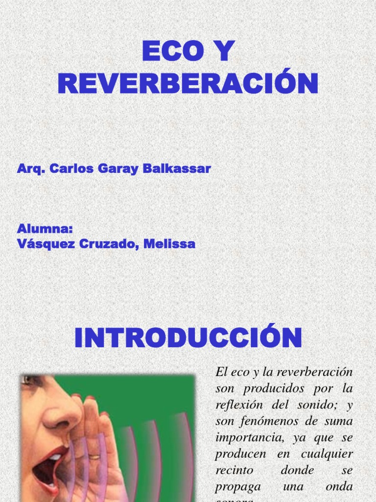 Eco y Reverberacion | PDF | Sonido | Olas