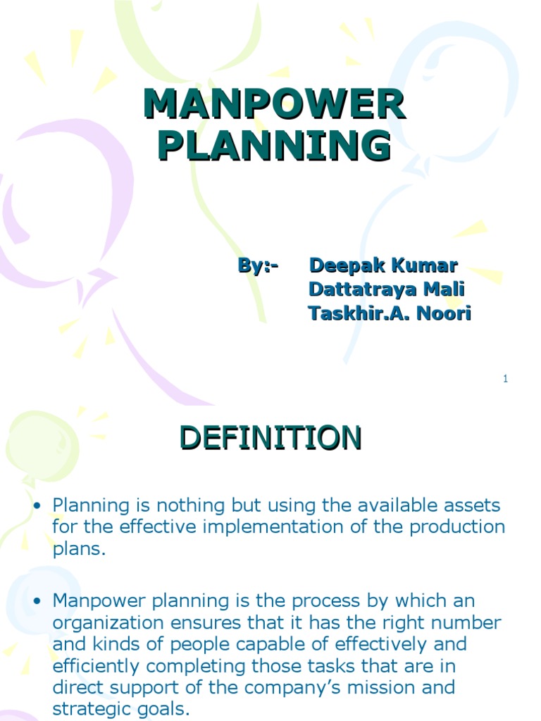 Manpower Planning | PDF | Human Resources | Employment