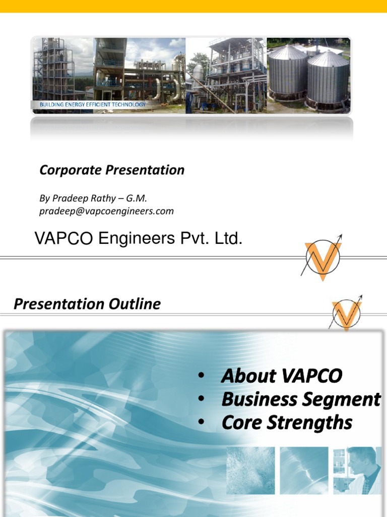 VAPCO Engineers Corporate Overview | PDF | Business | Technology ...