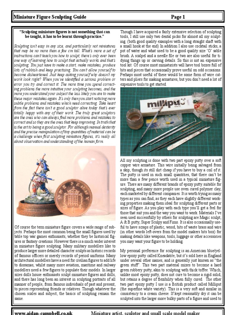 Guide To Figure Sculpting | PDF | Sculpture | Eyebrow