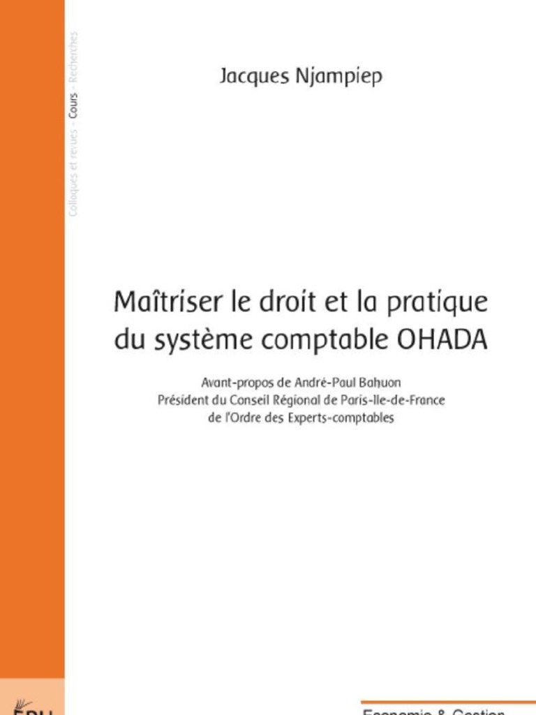 Maitriser Le Droit Et La Pratique Du Systeme Comptable OHADA | PDF