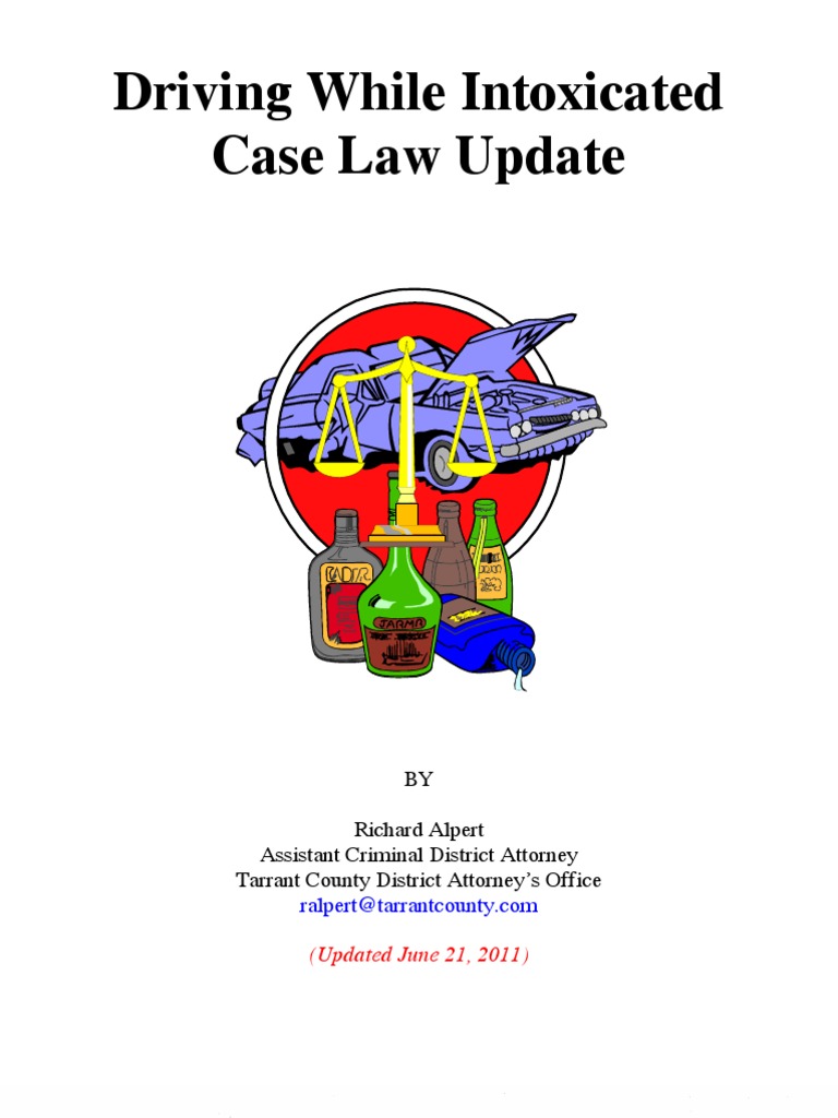 DWI Case Law Update 2011 | PDF | Driving Under The Influence | Affidavit