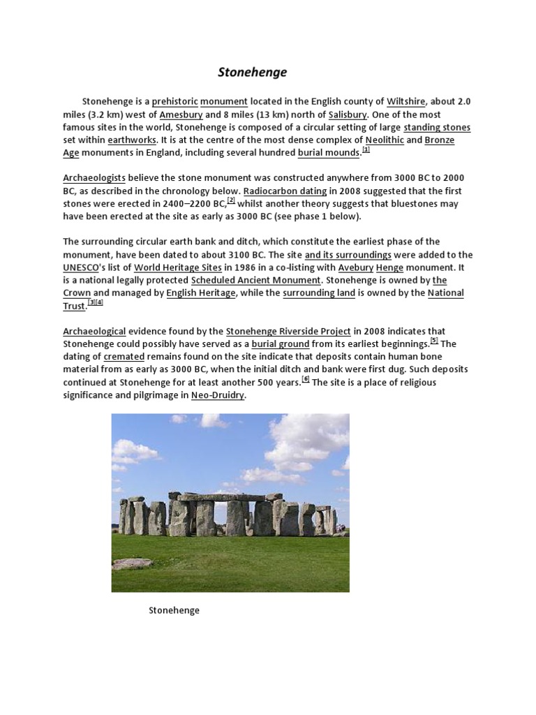 Stonehenge | PDF | Stonehenge | Archaeology