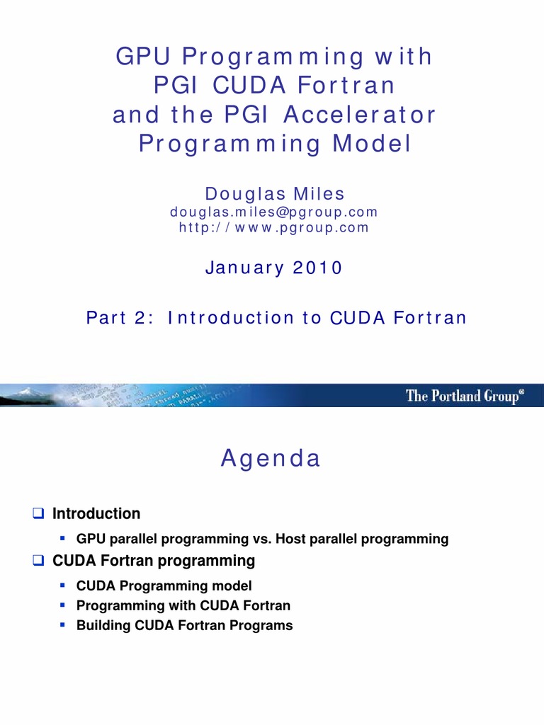 Pgi Cuda Tutorial Pdf Subroutine Parallel Computing