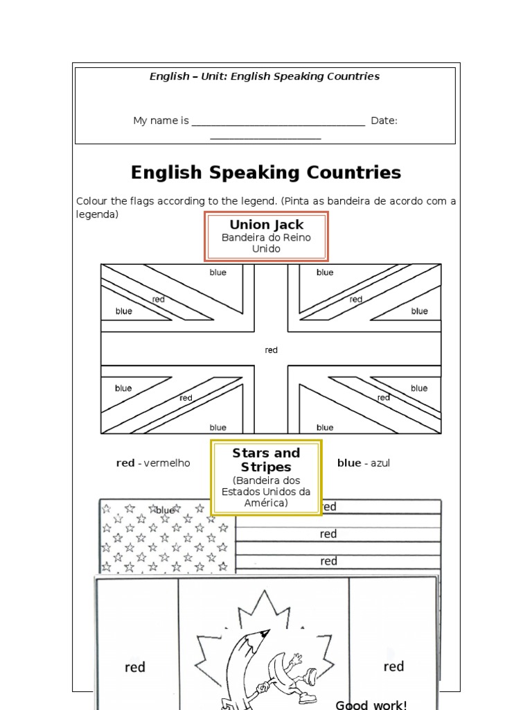 English Speaking Countries Flags | PDF