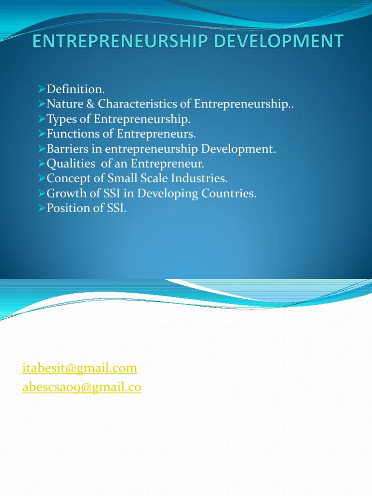 Entrepreneurship Development | PDF | Net Present Value | Financial Capital