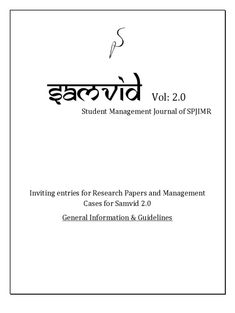 Samvid 2.0 Guidelines | Download Free PDF | Academic Publishing | Citation