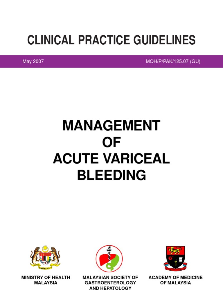 Management of Acute Variceal Bleeding.pdf | Cirrhosis | Endoscopy