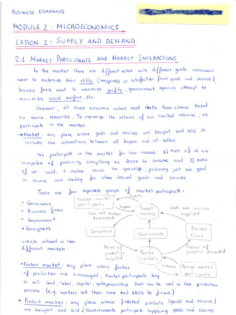 Economy Unit 2 | PDF | Teaching Methods & Materials