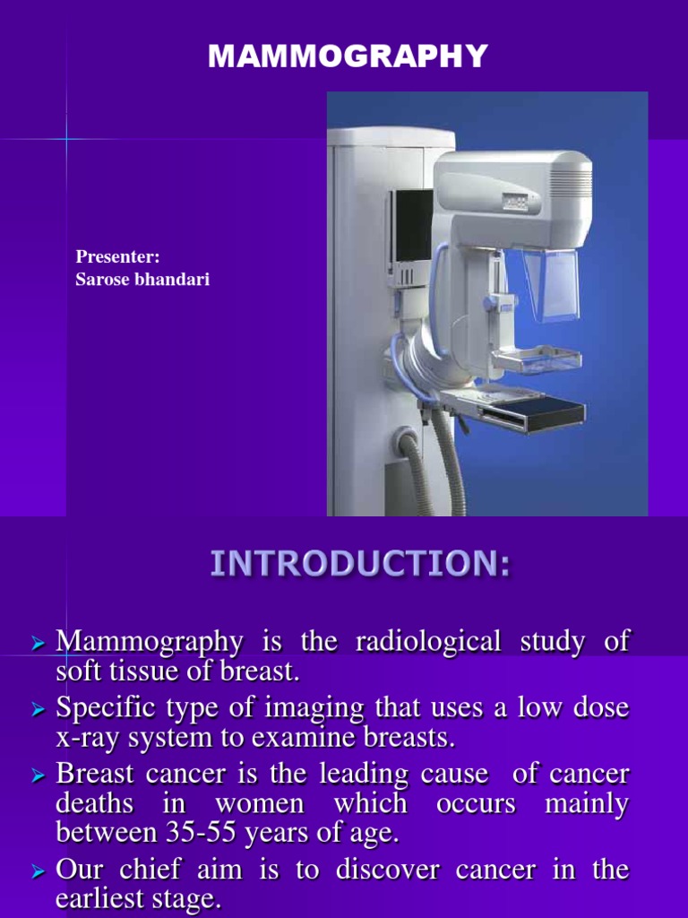Mammography Presentation | PDF | Mammography | Breast Cancer