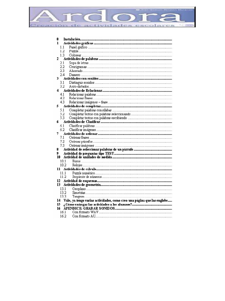 Tutorial Ardora | PDF | Imagen | Red mundial