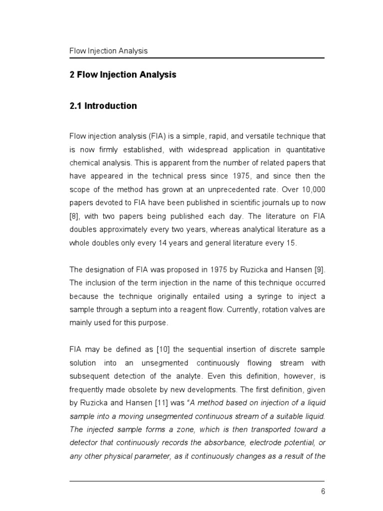 Flow Injection Analysis | PDF | Mass Spectrometry | High Performance ...