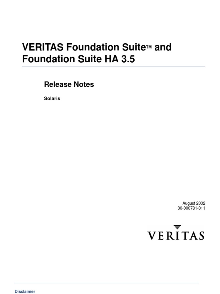 Veritas Foundation Suite | PDF | File System | File Transfer Protocol