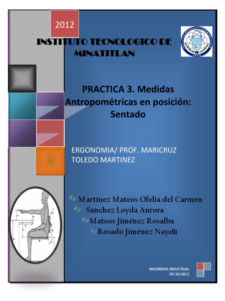 Practica 3 Ergonomia Pdf Factores Humanos Y Ergonomía Anatomía