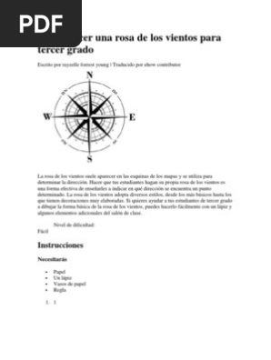 Rosa De Los Vientos Imprimible Para Niños