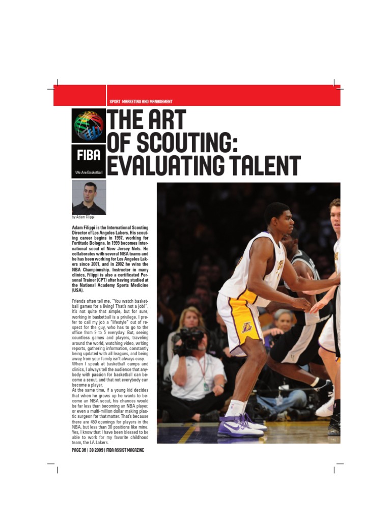 FIBA-The Art of Scouting by Adam Filippi With Highlights by Iball ...