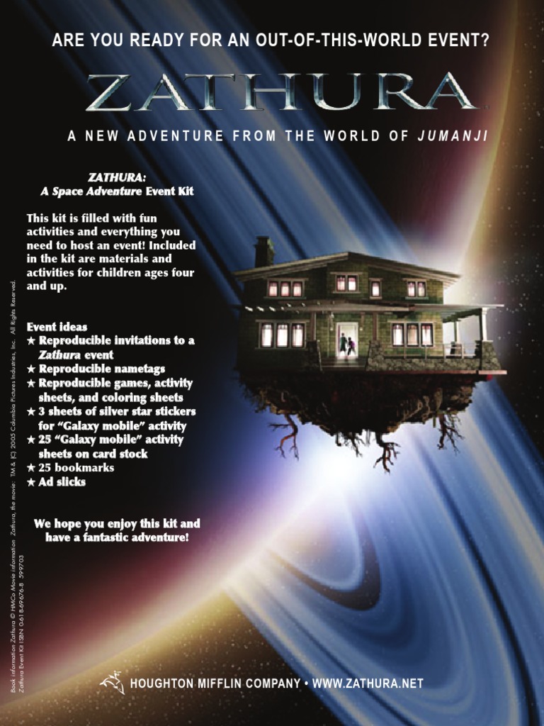 ZATHURA: A Space Adventure Activity Kit | PDF | Leisure | Nature