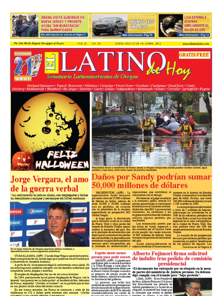 El Latino de Hoy | The Only Weekly Hispanic Newspaper of Oregon | 10-31 ...