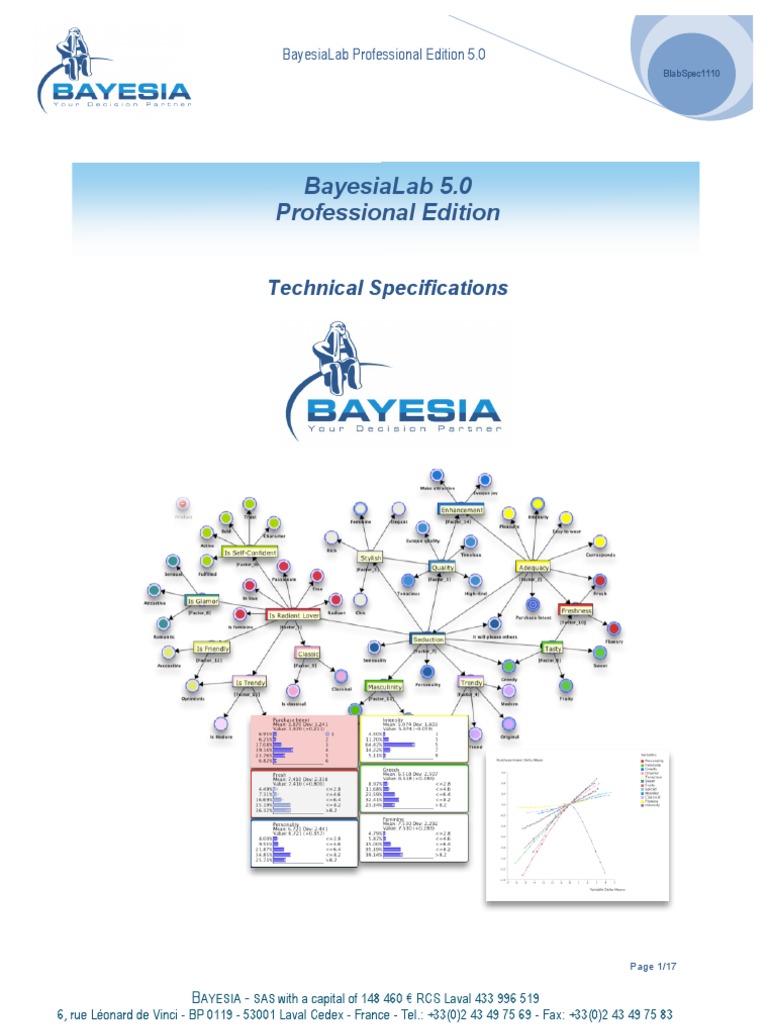 BayesiaLab Specifications en | PDF | Bayesian Network | Cluster Analysis