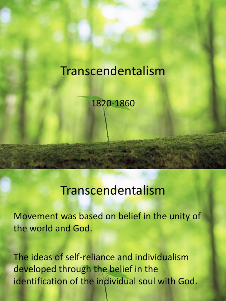 Transcendentalism | PDF | Social Science | History